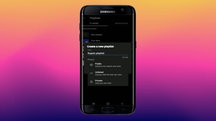 YouTube Music Playlist - How to Create It and Add Songs - Sessions Music